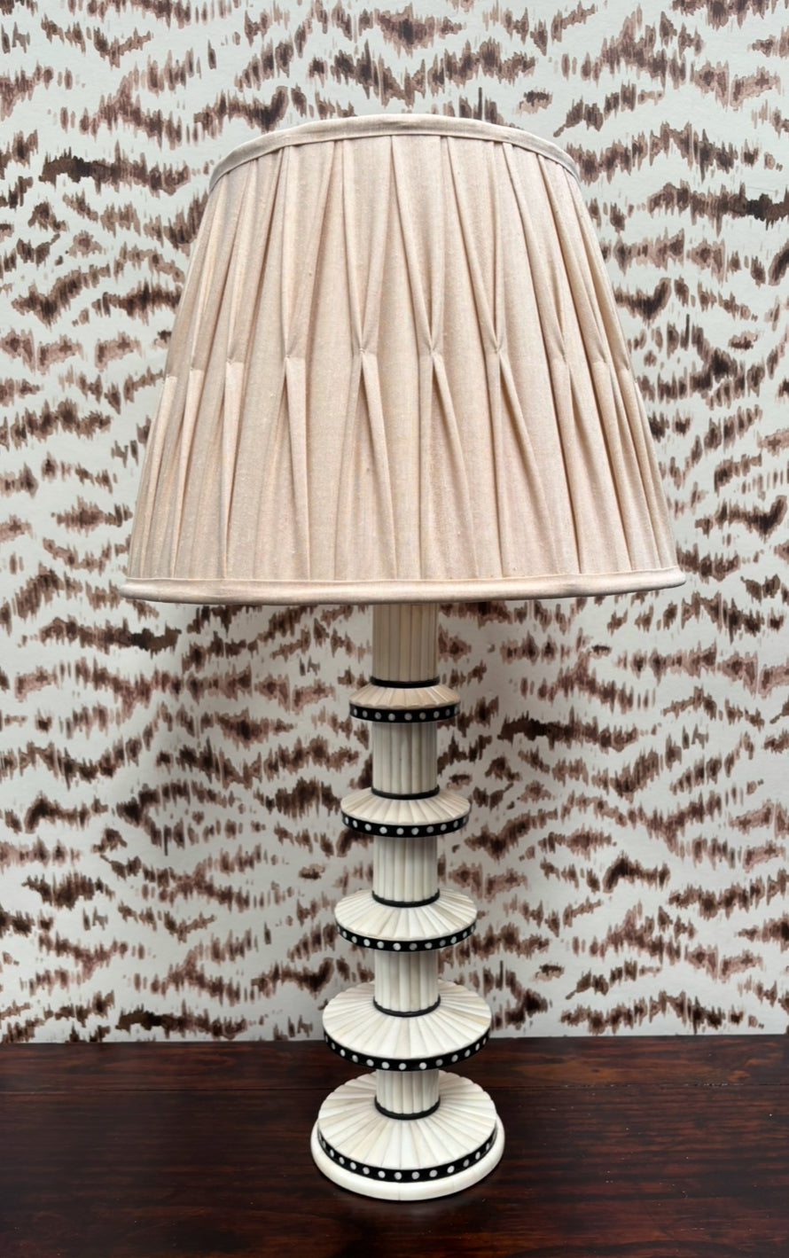 Raja Hand-carved Bone Lamp (Pair Available)– Isla Design